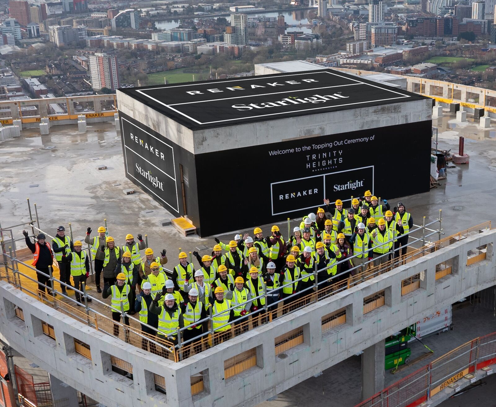 Starlight Investments Celebrates Topping Out of Trinity Heights,…